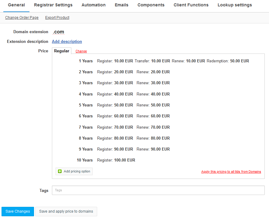 Extensions Management In Hostbill Netim Support